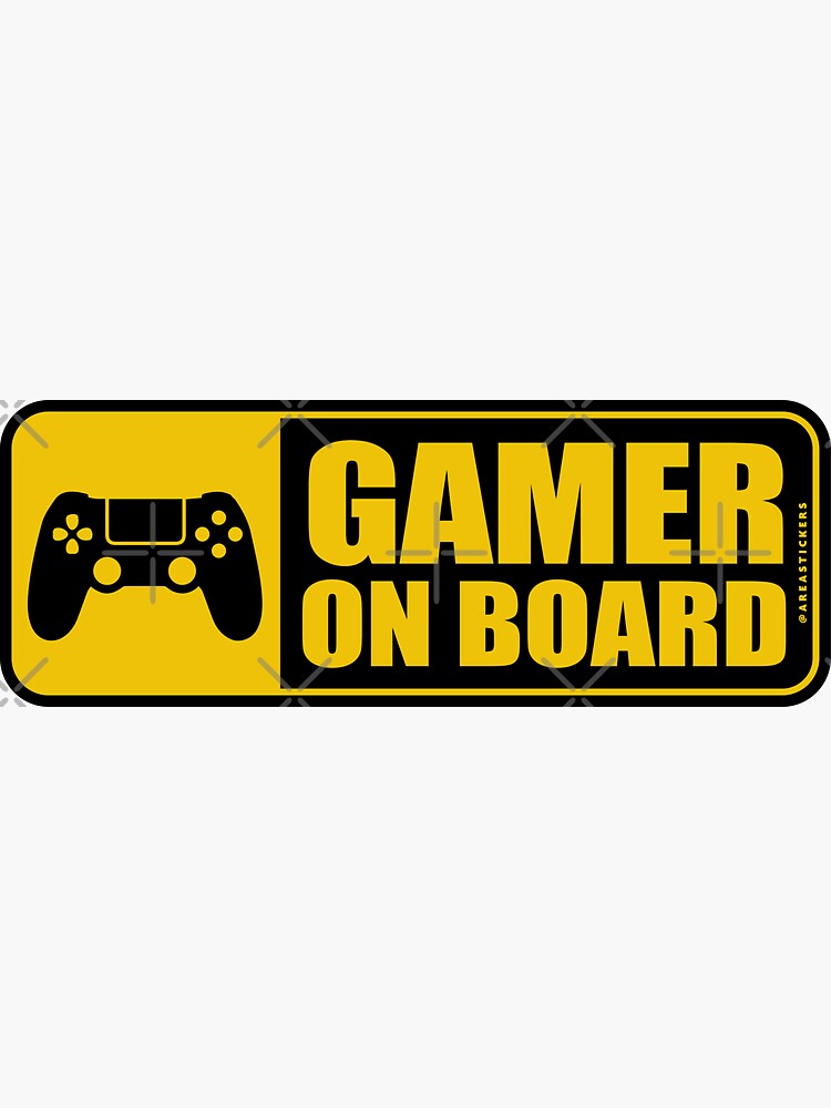 "Signal - GAMER on board" Sticker by AreaStickers | Redbubble