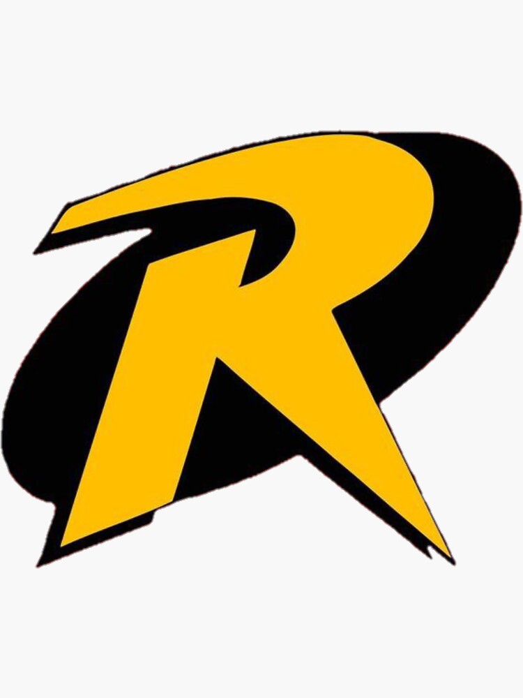 "Robin logo teen titans" Sticker for Sale by KR Closet | Redbubble