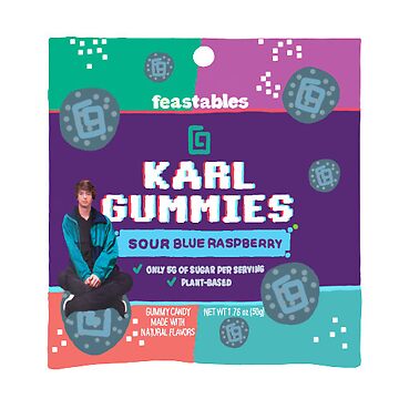 Sticker for Sale mit "Karl Gummies | Saure blaue Himbeere" von vpink1 ...