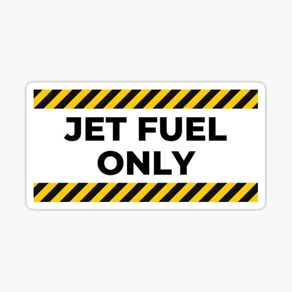 "Jet A1, A2 Fuel" Sticker by anifashion | Redbubble