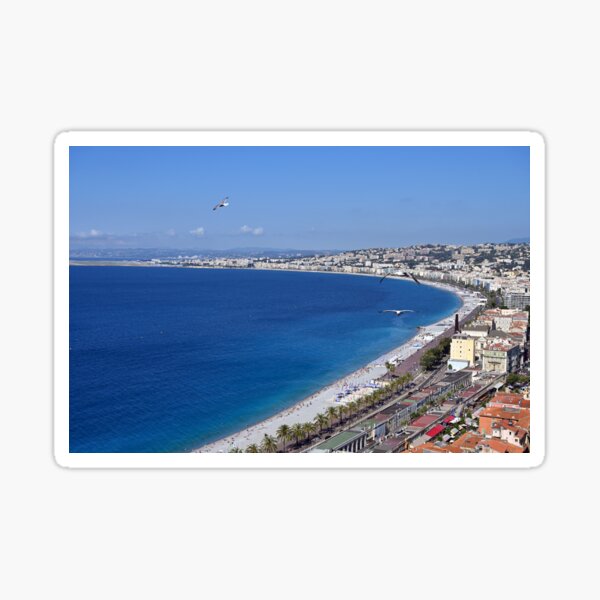 "Beach Promenade des Anglais Nice France summer season" Sticker for ...