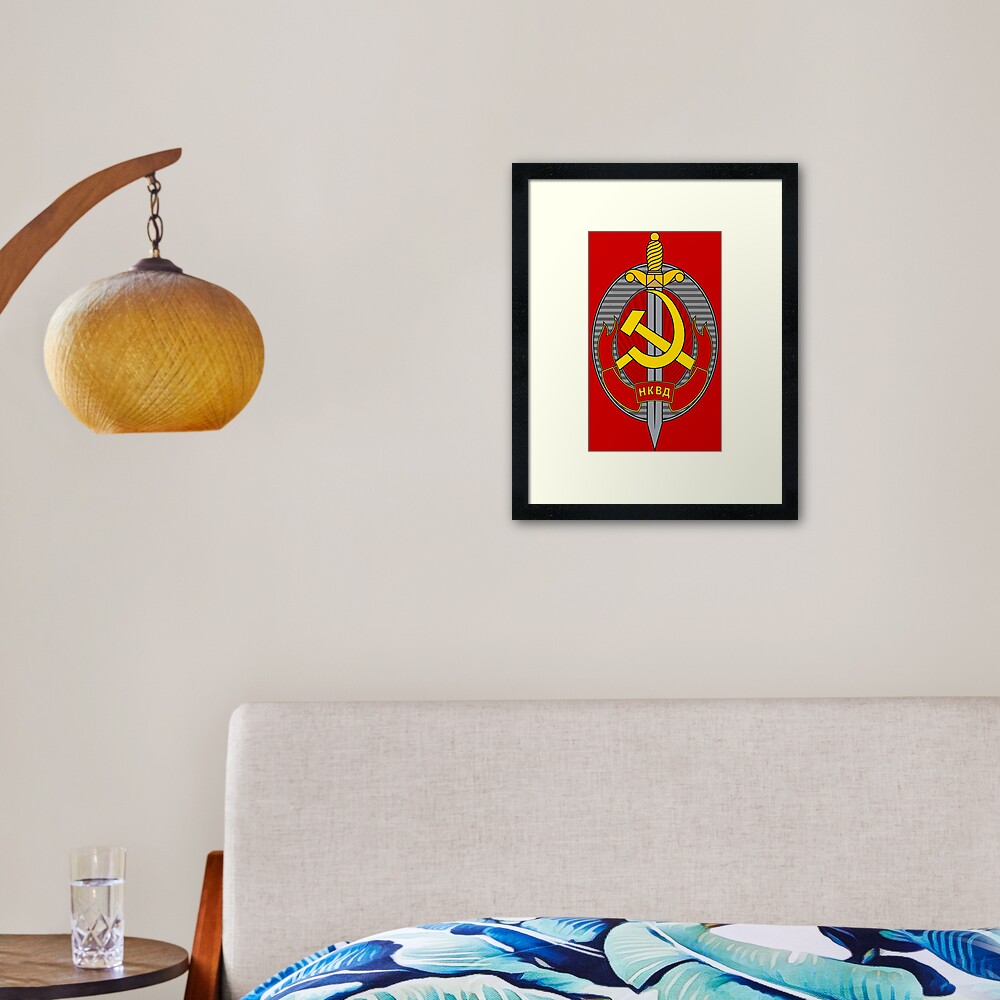 "NKVD badge, sign, symbol" Framed Art Print for Sale by Khokhloma ...