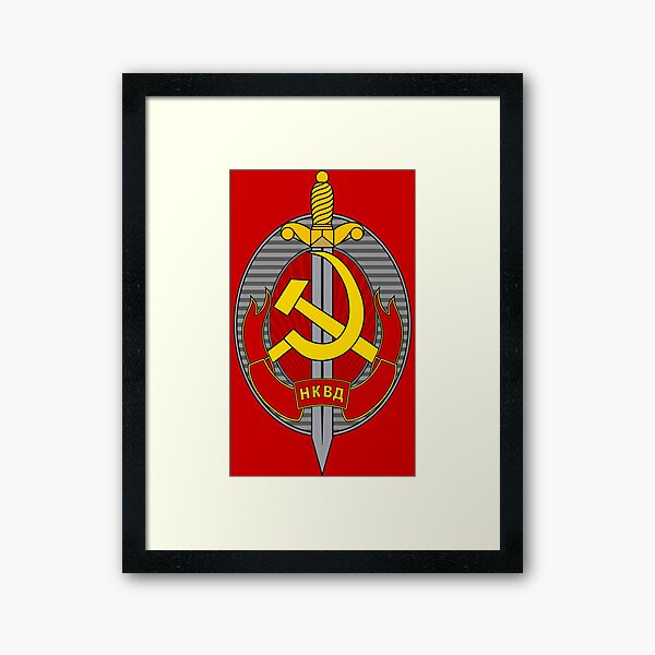 "NKVD badge, sign, symbol" Framed Art Print for Sale by Khokhloma ...