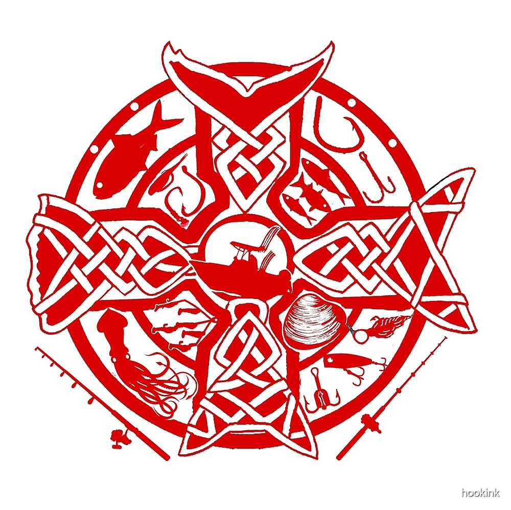 "Celtic Fish tail cross with story..." by hookink | Redbubble