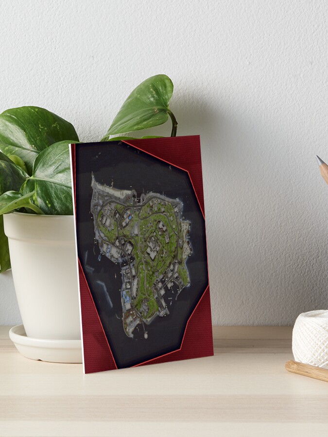 "ashika island map - Caldera Map - Verdansk Map" Art Board Print for ...