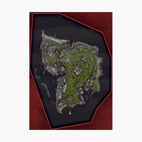 "ashika island map - Caldera Map - Verdansk Map" Photographic Print for ...