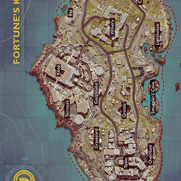 "Fortune's Keep 2 map - Caldera Map - Verdansk Map" Poster for Sale by ...