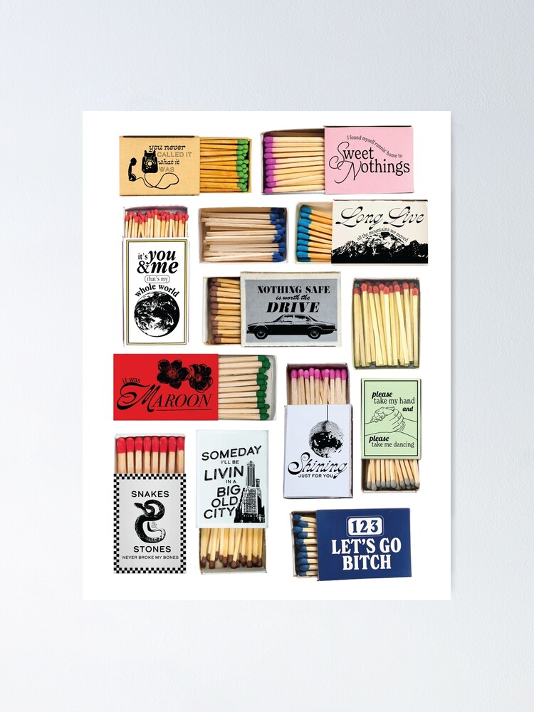 "Taylor Swift Themed Matchbox Collection Design (1) " Poster for Sale ...