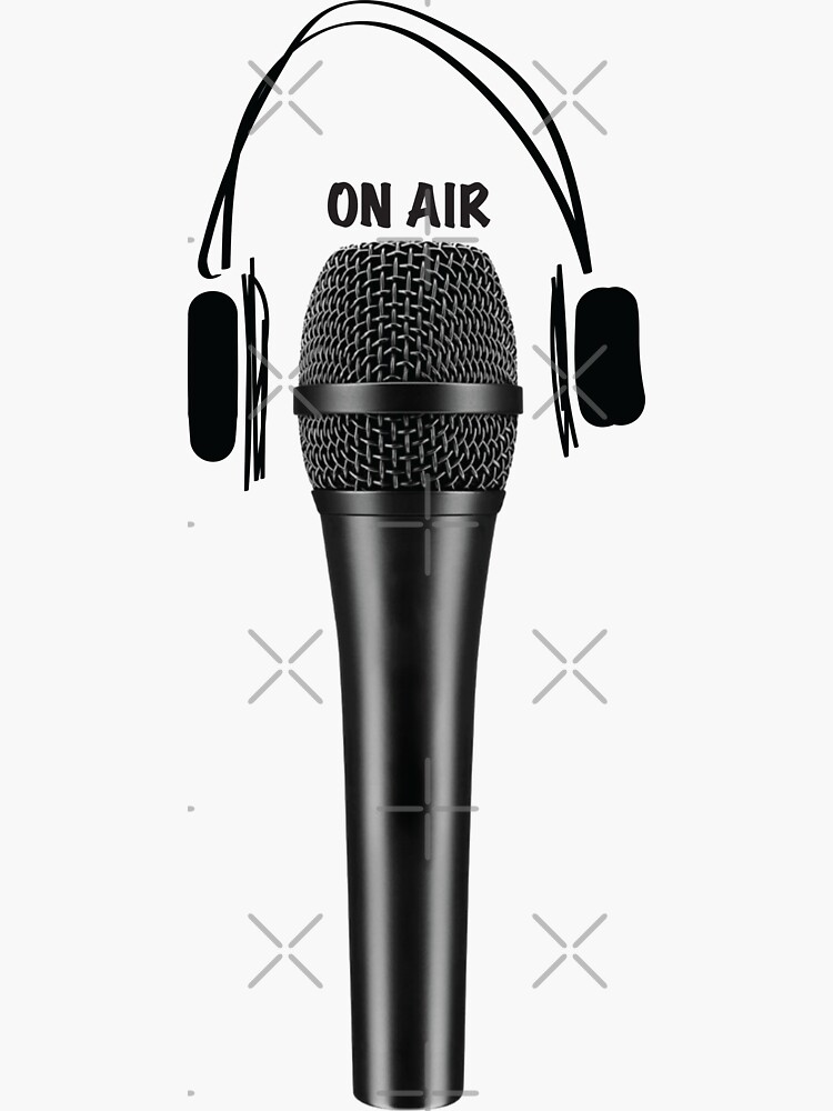 "on air" Sticker for Sale by kimtangdesign | Redbubble