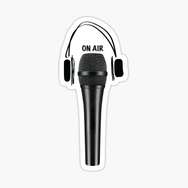 "on air" Sticker for Sale by kimtangdesign | Redbubble