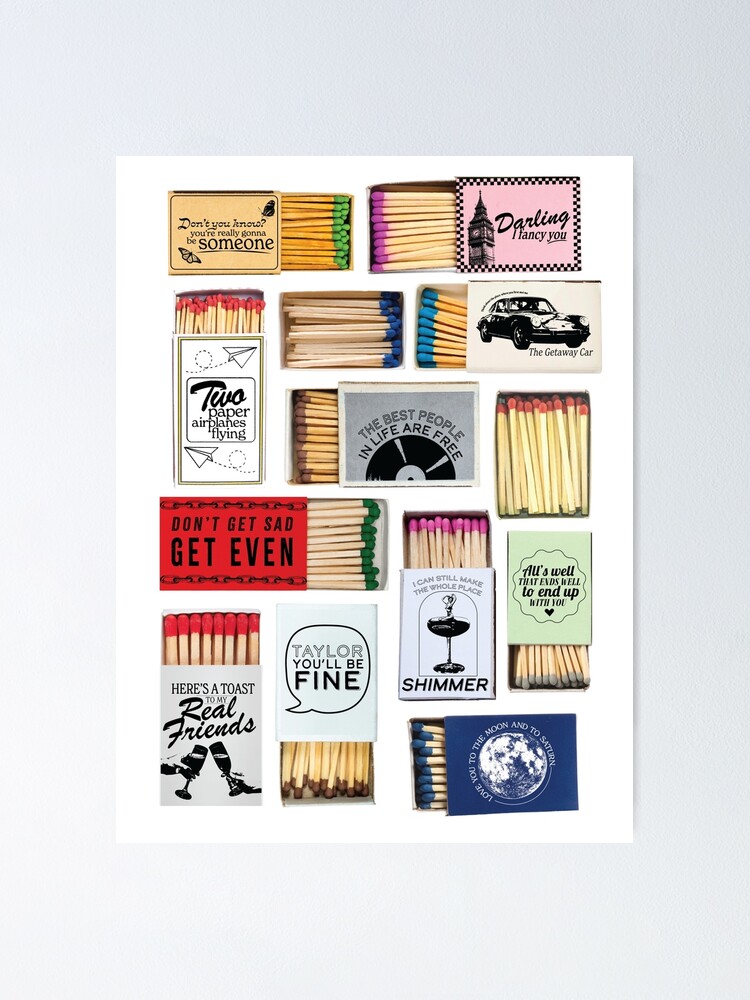 "Taylor Swift Themed Matchbox Collection Design (2)" Poster for Sale by ...