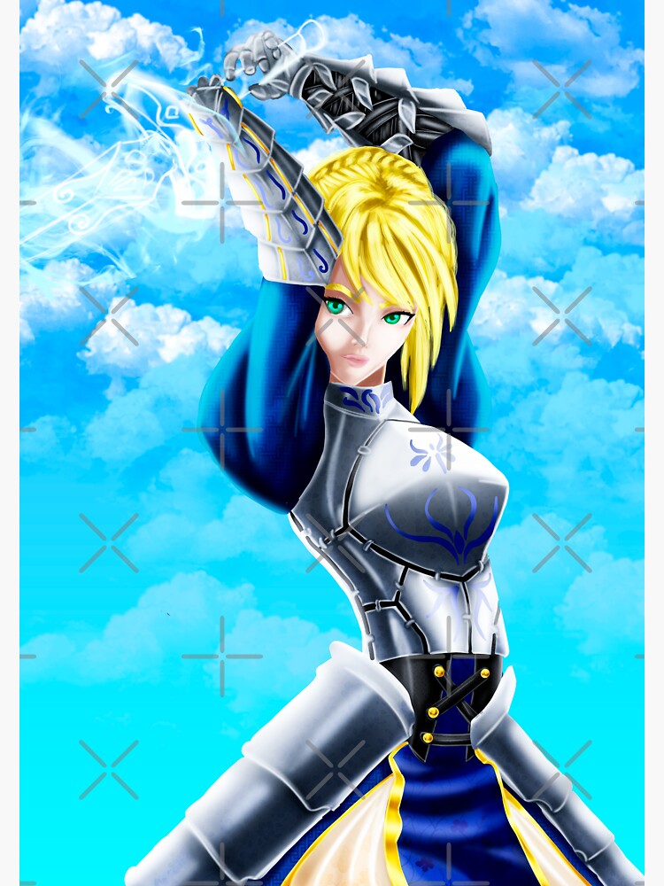"Saber: Artoria Pendragon" Sticker by Ftoro-draw | Redbubble