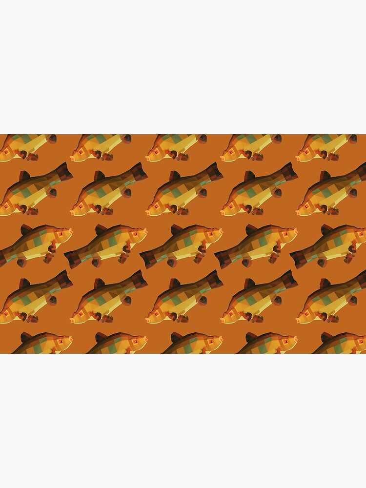 LOW POLY FUN ORANGE MEME FISH Premium Matte Vertical Poster sold by ...