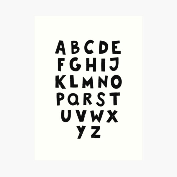 Abcdefg Art Prints | Redbubble