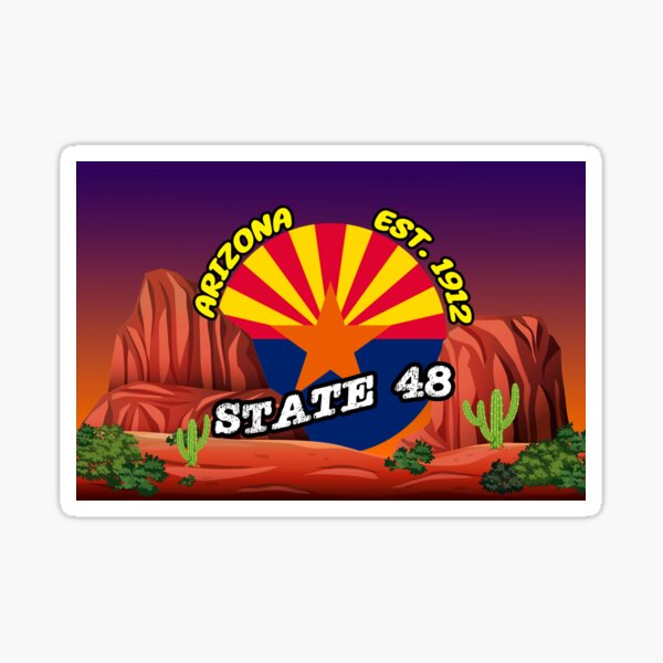 "Arizona - State 48" Sticker for Sale by LarryNaderPhoto | Redbubble