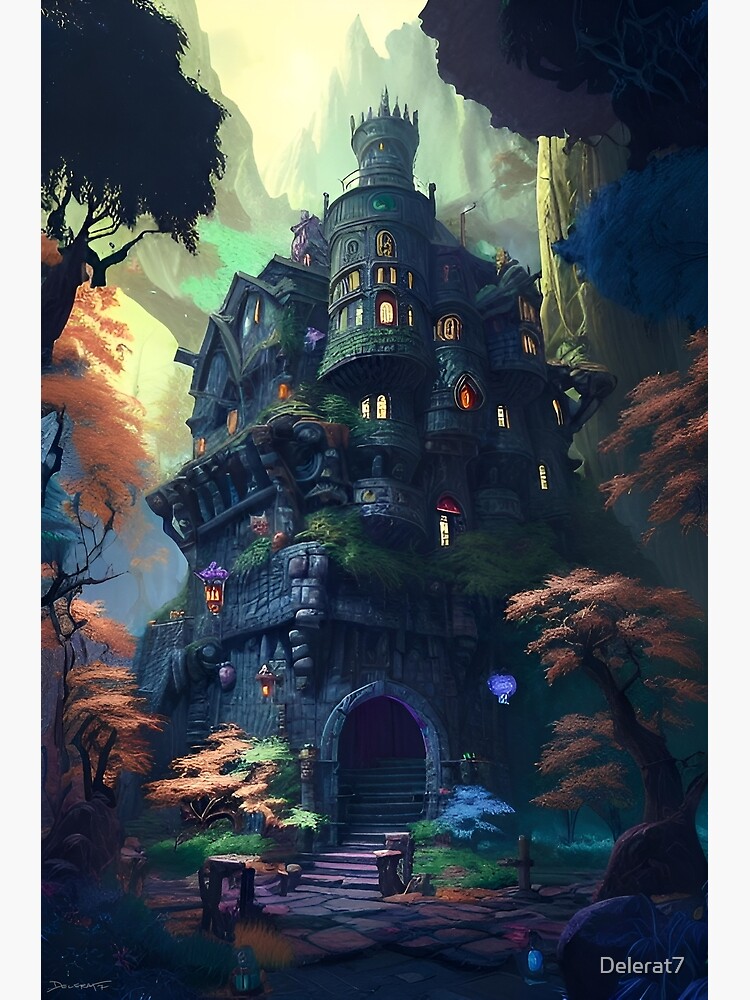 Fantasy Castle Of The Realms III - Realms Scene Premium Matte Vertical ...