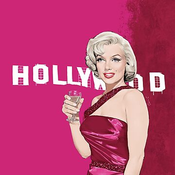 "Pink Hollywood" Sticker by Olivier-C | Redbubble