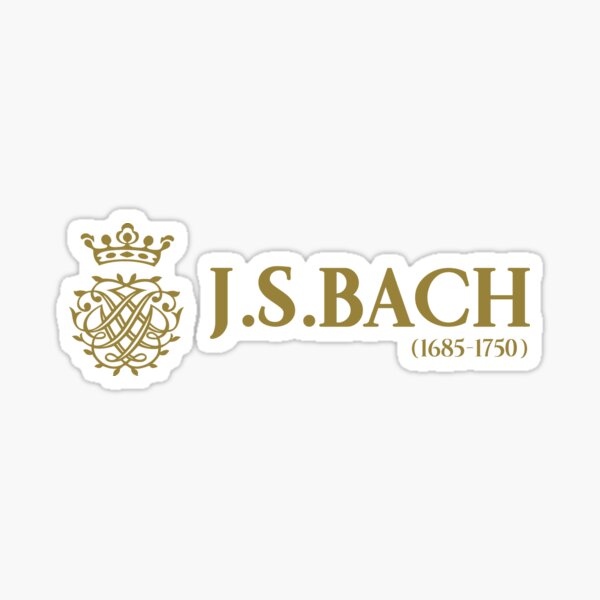 "Johann Sebastian Bach" Sticker by PSstudio | Redbubble