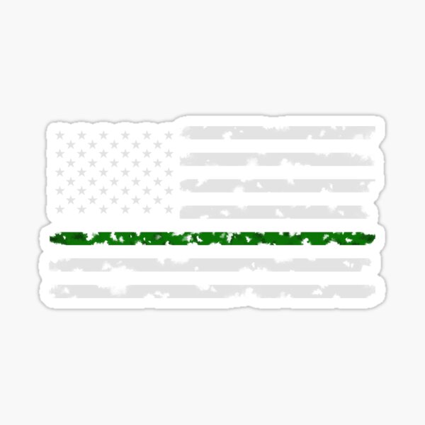 "Thin Green Line." Sticker for Sale by KlassenWear | Redbubble