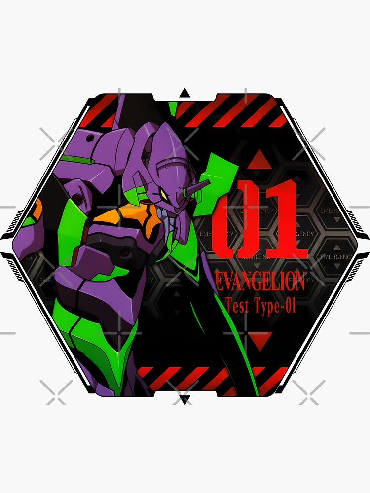 "Rebuild of Evangelion EVA TEST TYPE 01 / ヱヴァンゲリヲン新劇場版" Sticker for ...