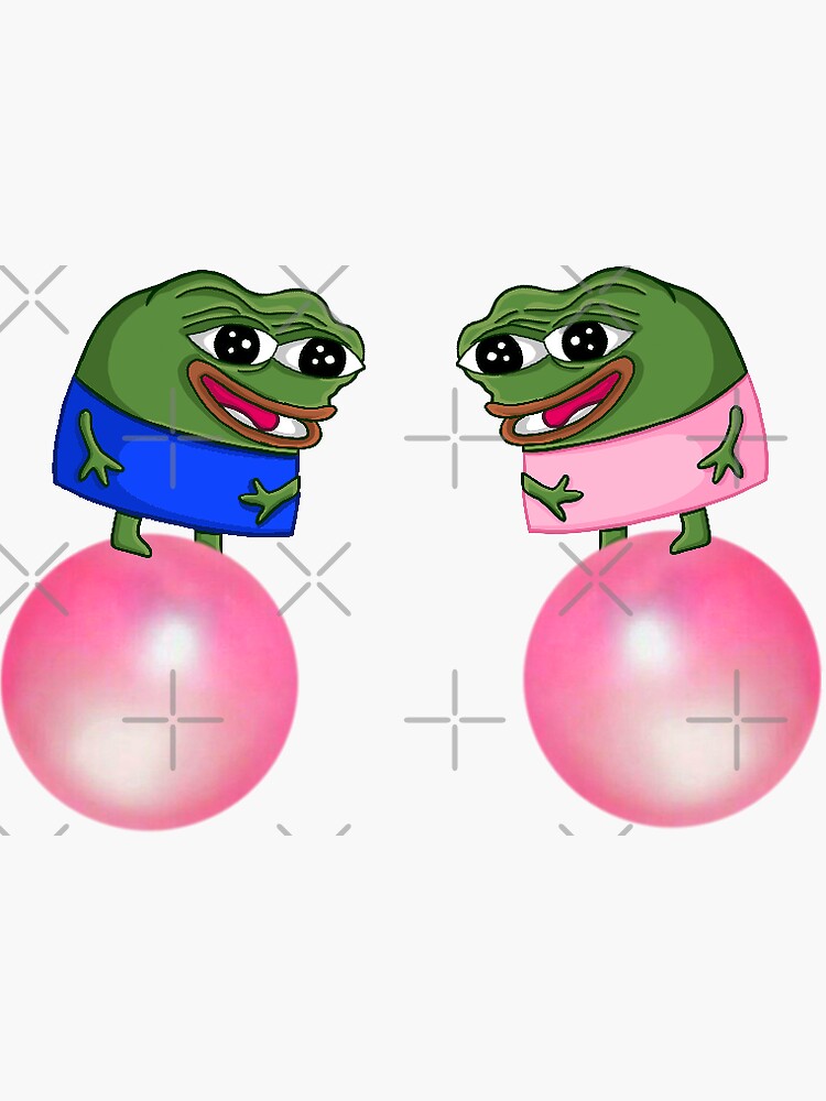 "Peepo Bubble" Sticker for Sale by planeteep | Redbubble