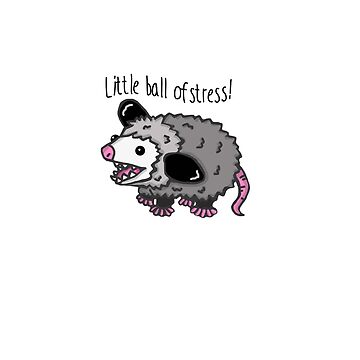 "Stressed fuzzy possum" Sticker for Sale by sssartin | Redbubble