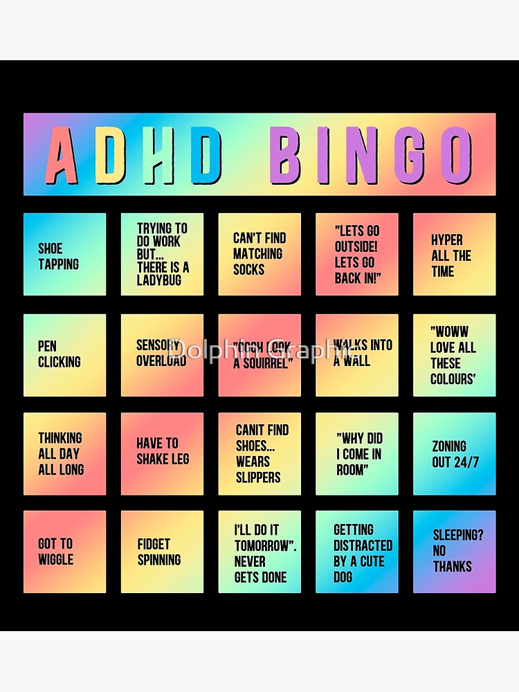 Lámina artística for Sale con la obra «TDAH Bingo Autismo♎ Descubra as ... Lámina artística for Sale con la obra «TDAH Bingo Autismo♎ Descubra as ...