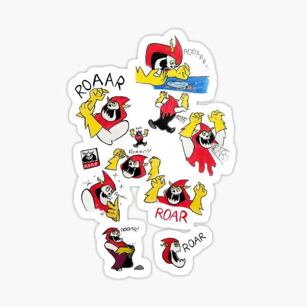 "ROAR!" Sticker for Sale by Azkre | Redbubble
