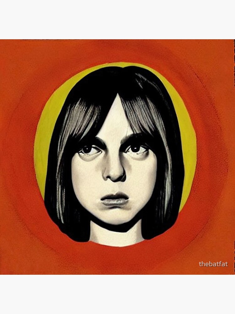 "A boy with long hair" Sticker by thebatfat | Redbubble