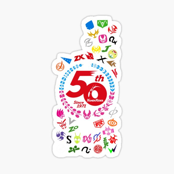 "Kamen Rider Revice 50th Anniversary " Sticker for Sale by shincustomid ...