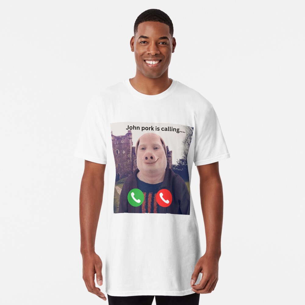 "john pork is calling" Sticker for Sale by ChromaHeaven | Redbubble