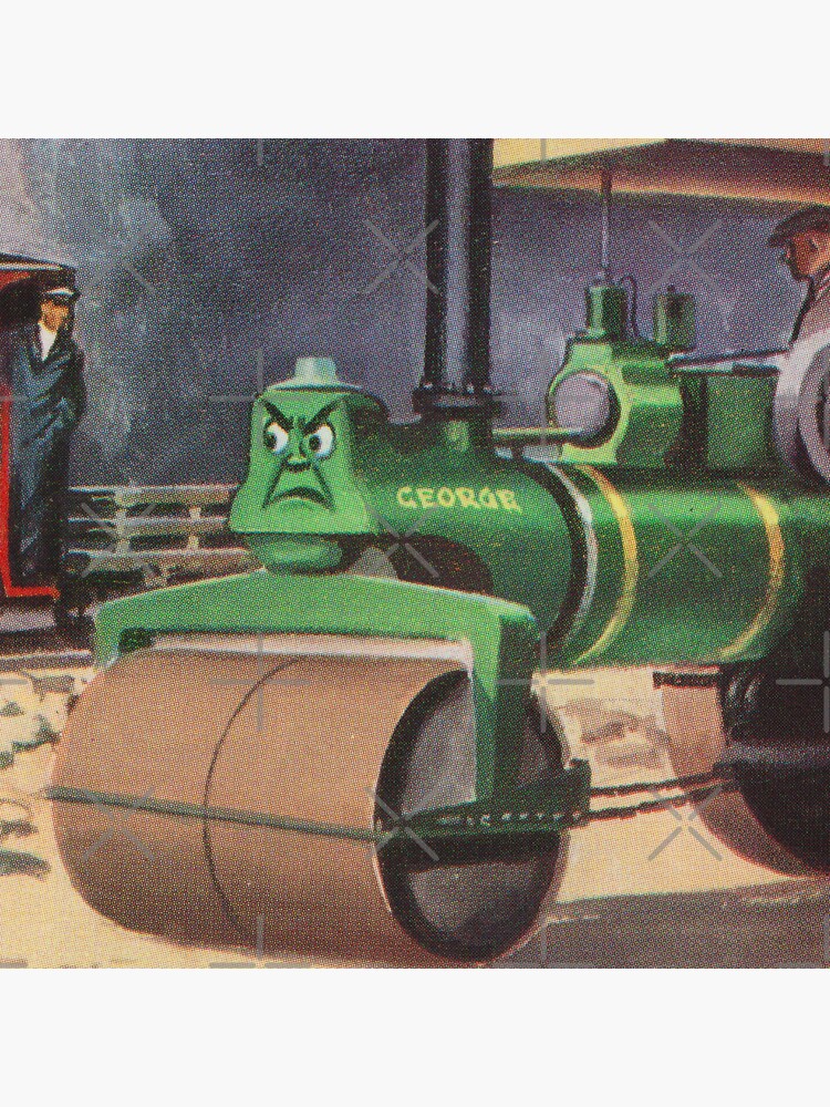 "George the Steam Roller" Sticker for Sale by sleepyhenry | Redbubble