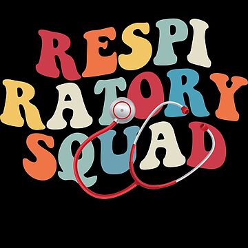 "Respiratory Squad Cute RT Gift Respiratory Therapist Gear" Sticker for ...