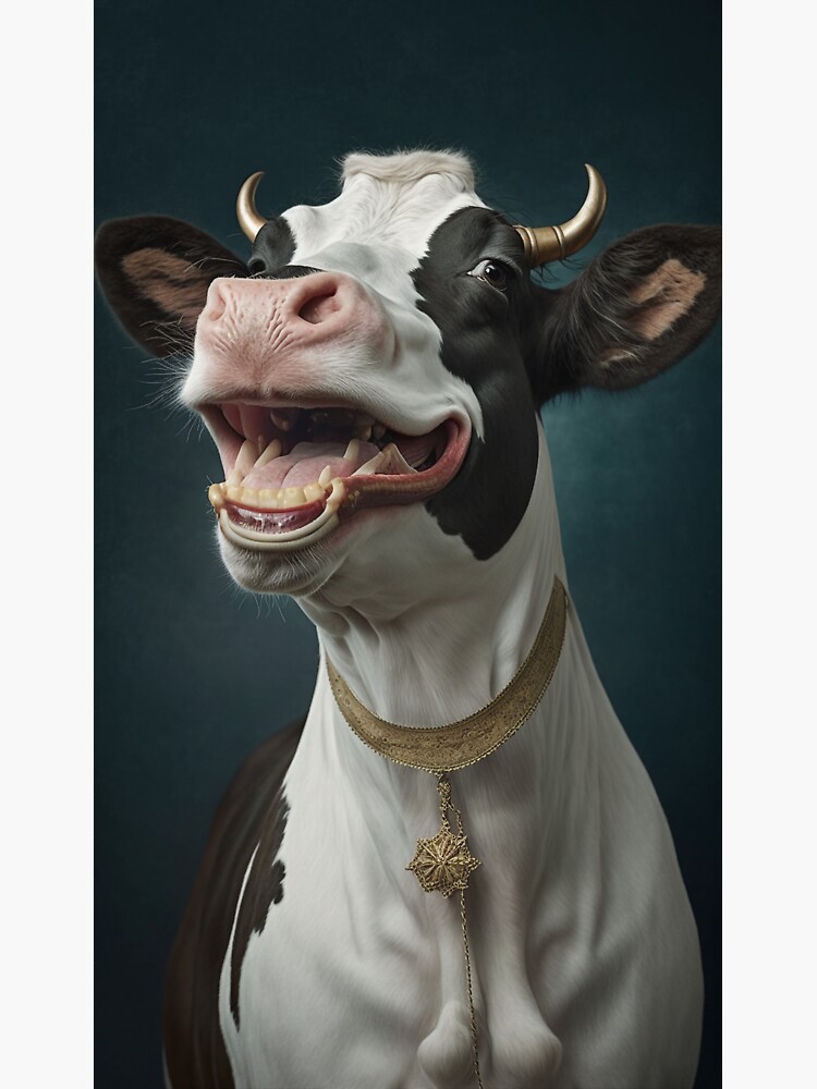 "Laughing Bull" Sticker for Sale by TylerBurst | Redbubble