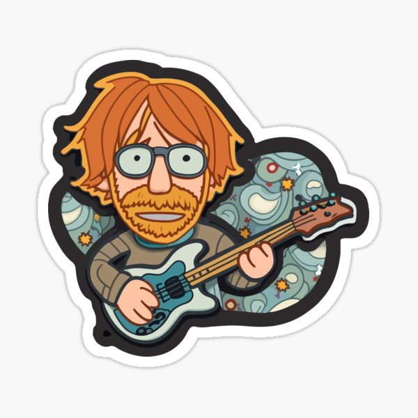"Trey Anastasio Muppet Phish Merch Premium Sticker" Sticker for Sale by ...