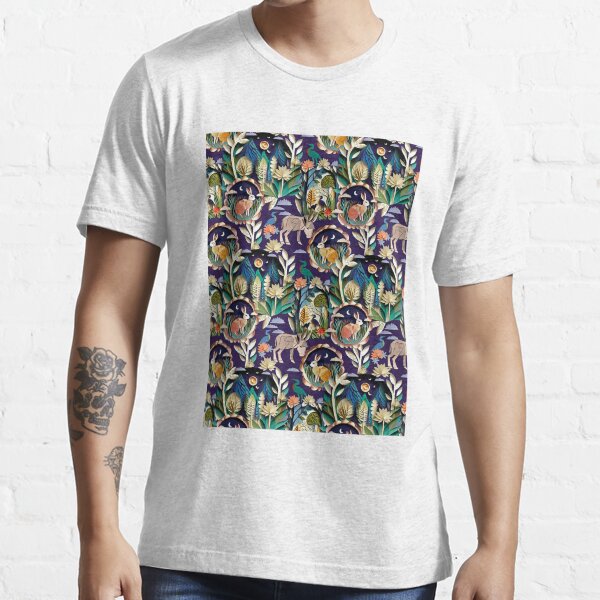 "Night garden cute animals" T-shirt for Sale by aleoconny | Redbubble ...