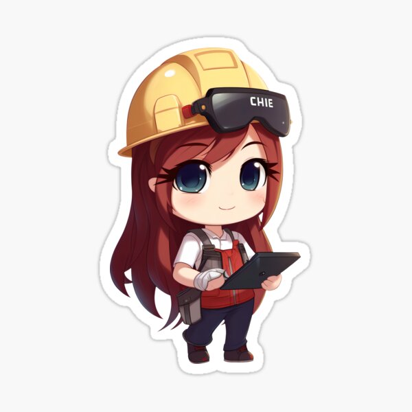 "Cute Chibi Civil Engineer Clipart - Fun and Unique Design for ...