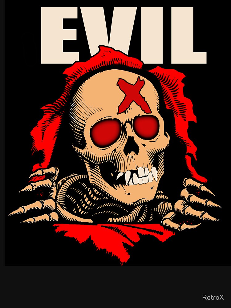 "Fright Night Evil Ed skate mash up" T-shirt by RetroX | Redbubble