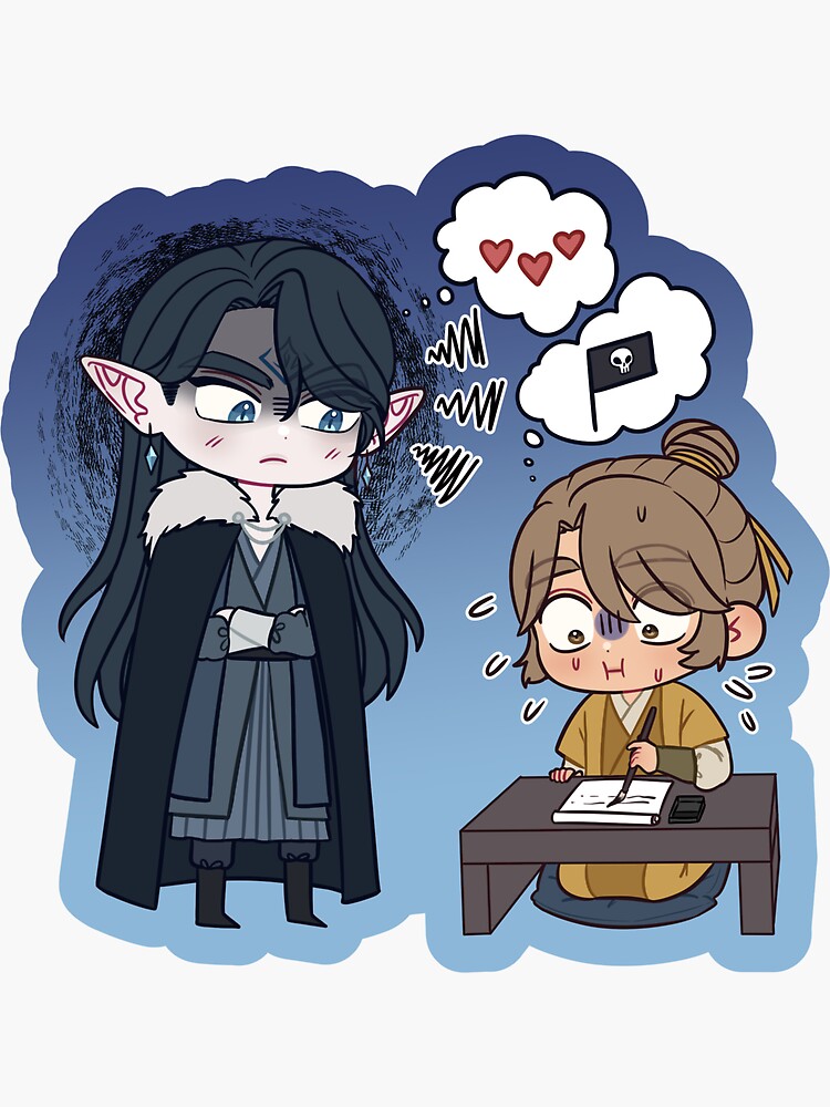 "moshang glare " Sticker for Sale by popipurin | Redbubble