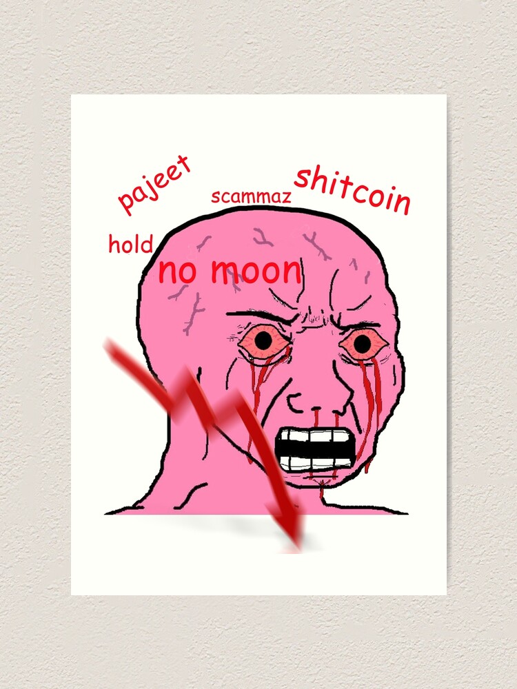 "Pink Wojak" Art Print by ciacio | Redbubble