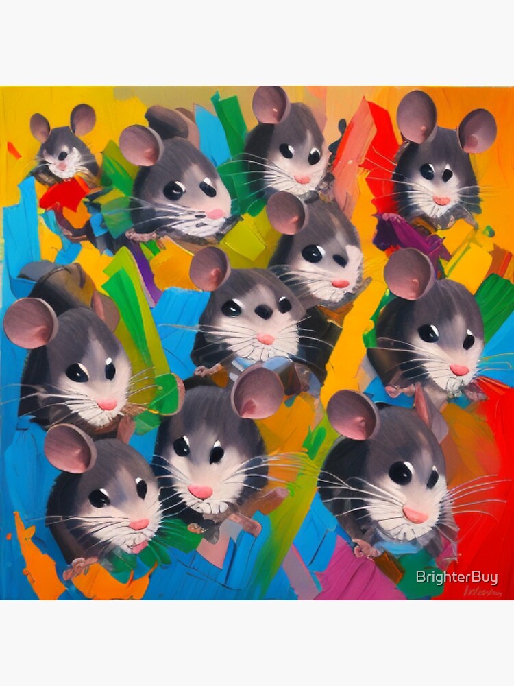 Cheesy Mice: A Cartoon Depiction Of The Whimsical World Of Cheese ...