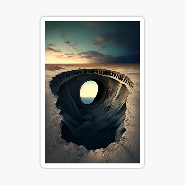 "Sinkhole" Sticker for Sale by DigitizedArt | Redbubble