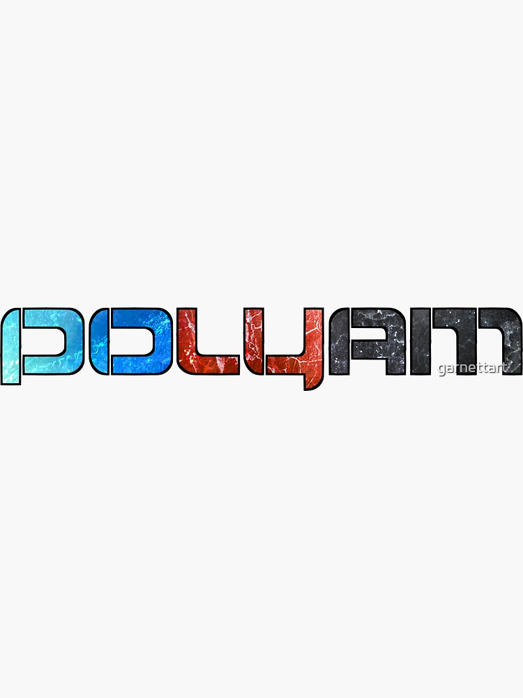 "POLYAM" Sticker for Sale by garnettart | Redbubble