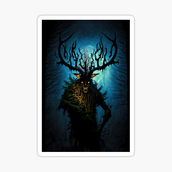 "Wendigo -1" Sticker for Sale by Space-Yeti | Redbubble