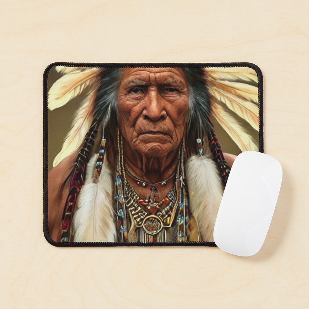 "Native American Indian Chief AI Generated " Poster for Sale by ...
