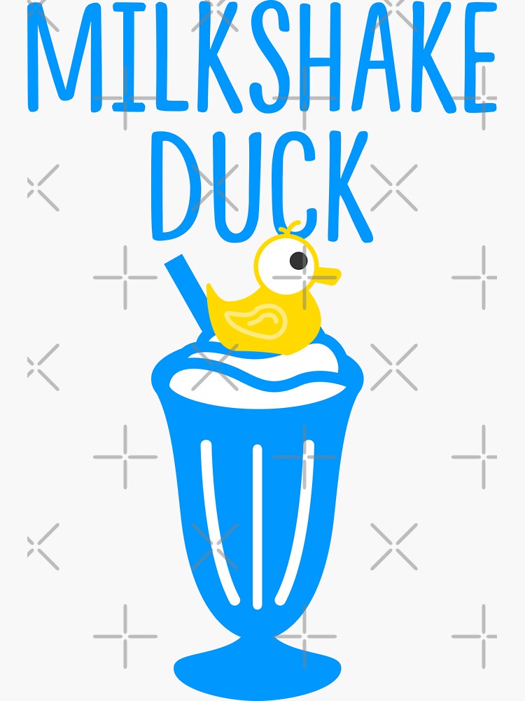 "Milkshake Duck" Sticker for Sale by RogueDroid | Redbubble