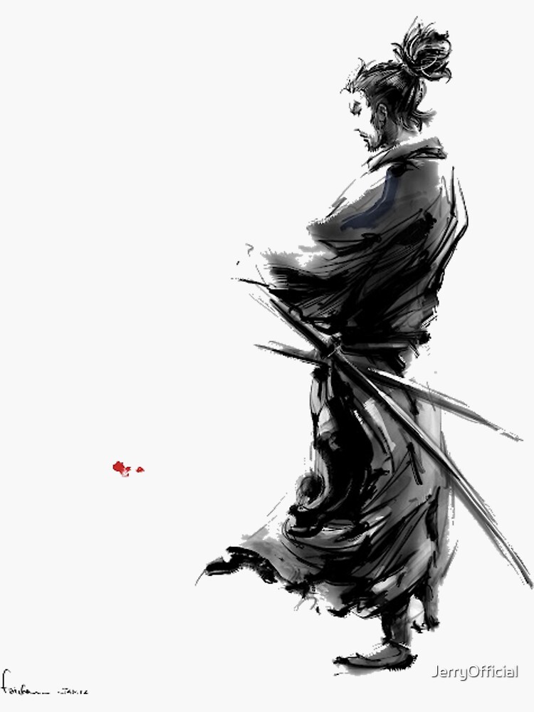 "Miyamoto Musashi (Vagabond)" Sticker by JerryOfficial | Redbubble
