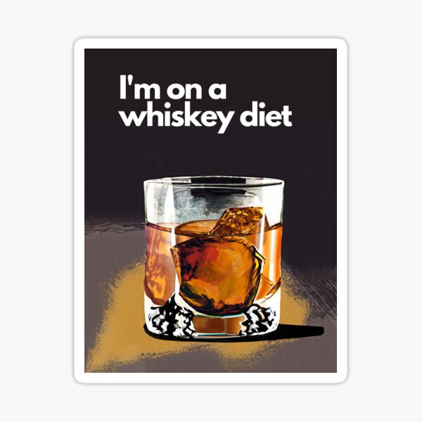 "Whiskey pun" Sticker for Sale by Stika-art | Redbubble