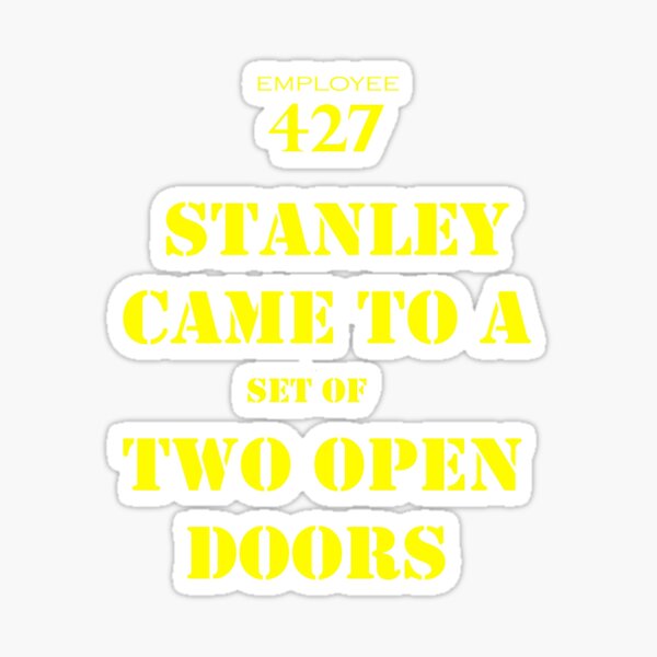 "Stanley_s parable" Sticker for Sale by McgovernJulie | Redbubble