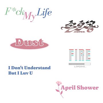 "Seventeen FML" Sticker for Sale by Strawberryne | Redbubble